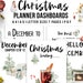Festive Christmas Planner Dashboards December Quotes Covers - Etsy