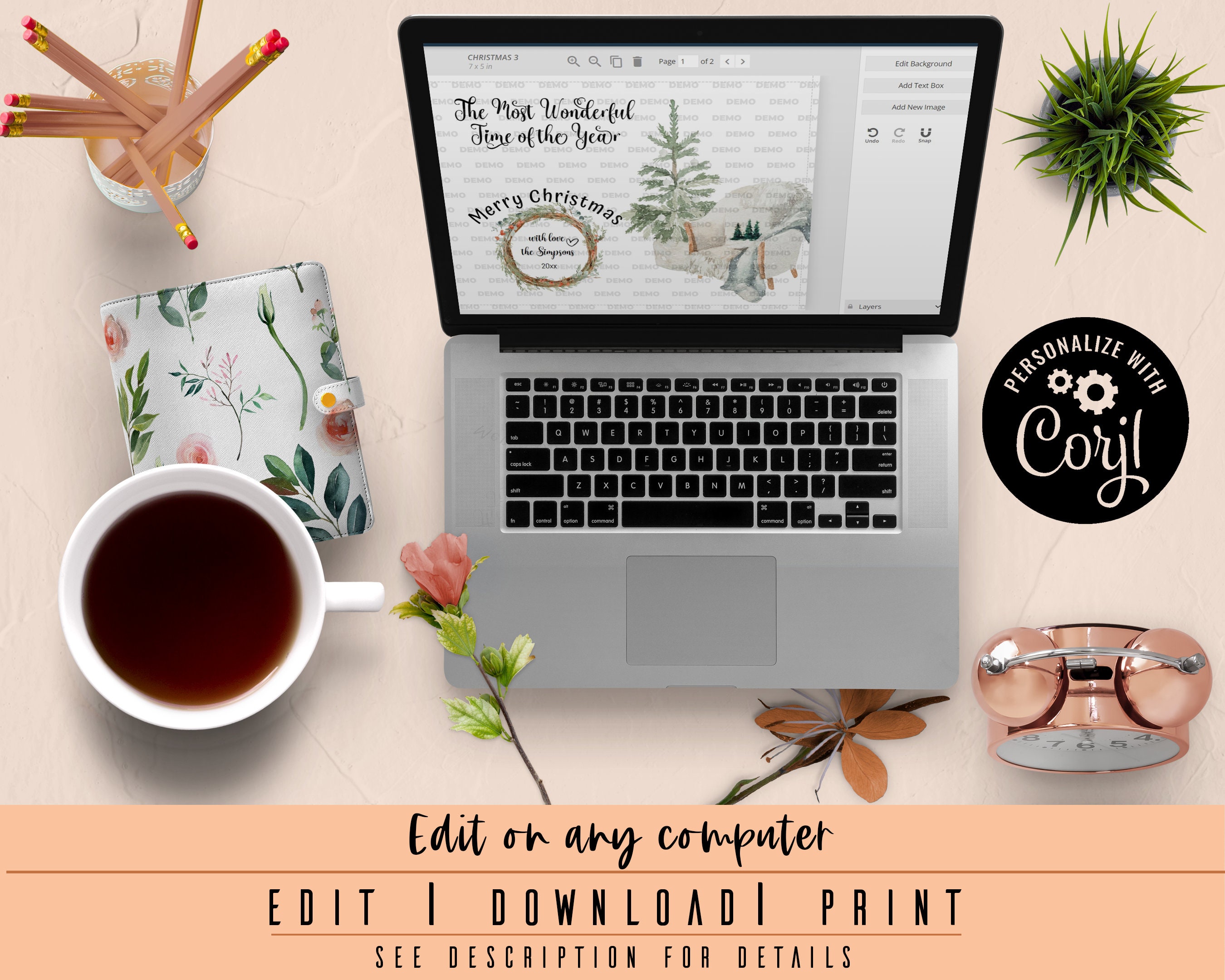 Editable Coffee Menu Sign Customizable Coffee Bar Printable Hot ...