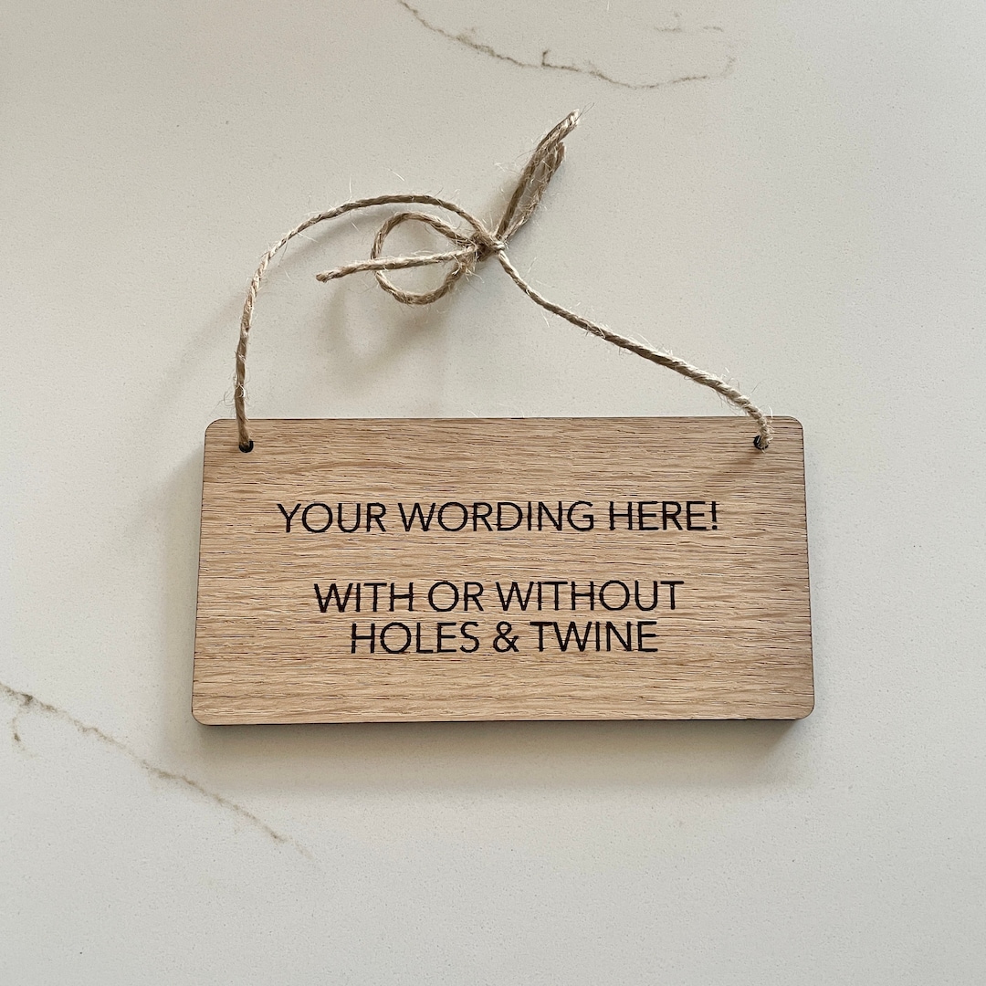 Small Personalised Sign Wooden, Custom Wood Sign, Wooden Plaque Custom ...