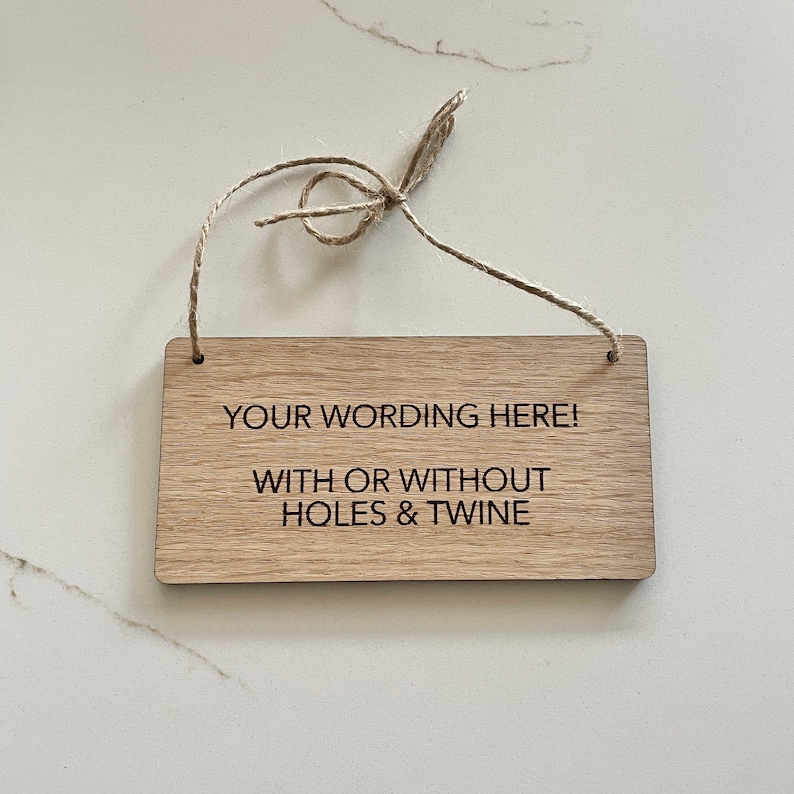 Personalised Hanging Sign, Sign Wooden, Custom Wood Sign, Wooden Plaque ...