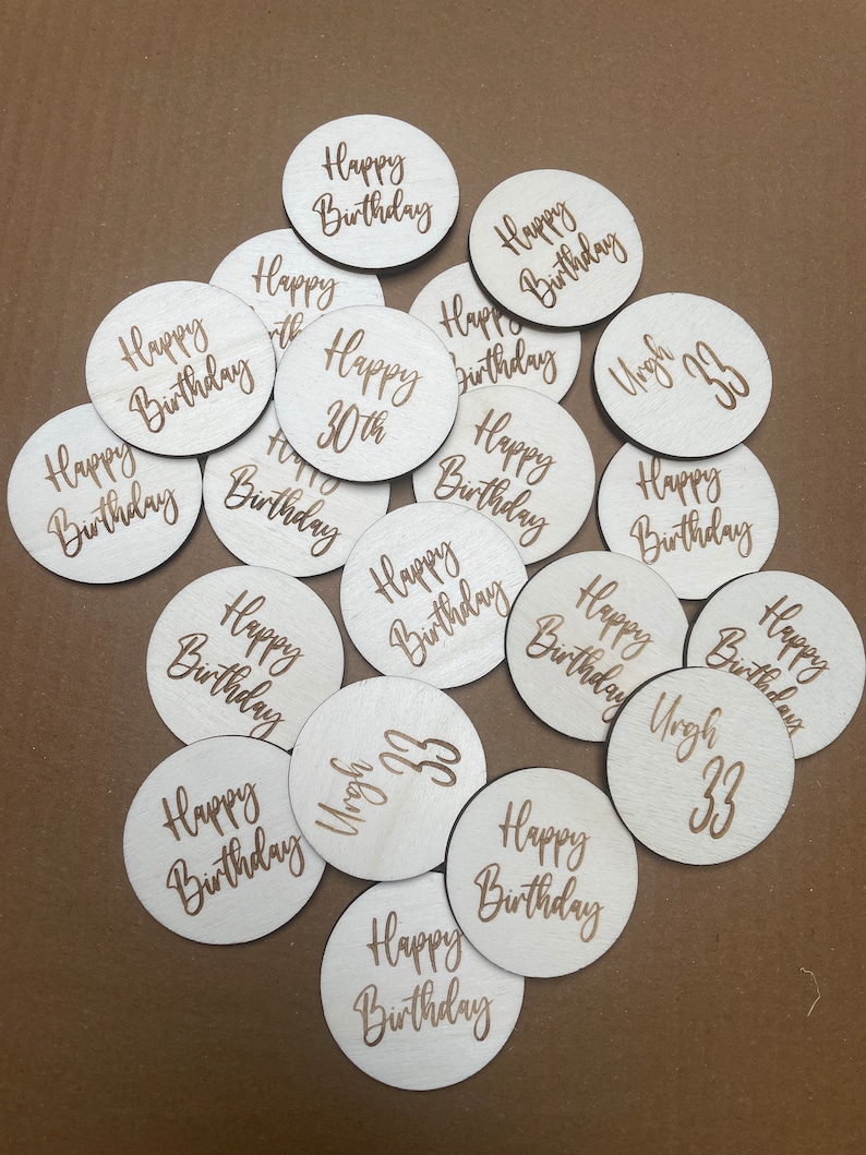 Baby Shower Cupcake Toppers Cake Disc Charm Personalised - Etsy