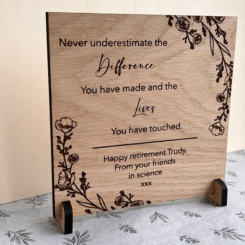 Retirement Plaque - Etsy
