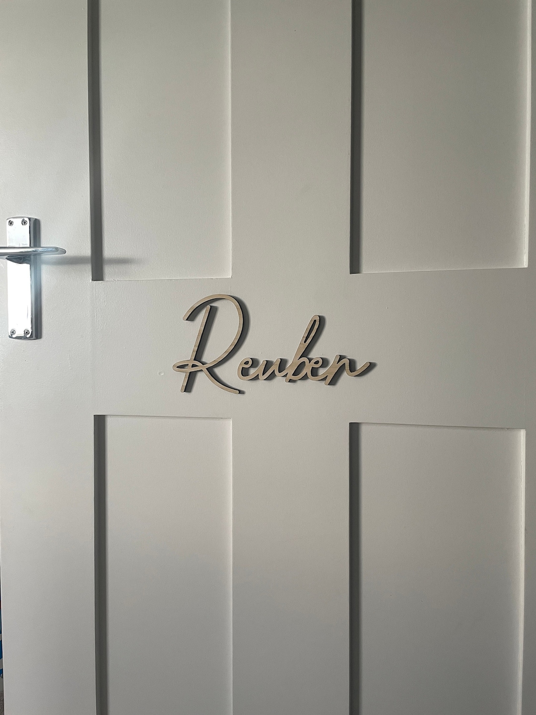 Personalised Wooden Door Name Sign, Kids Door Sign, Nursery Decor ...