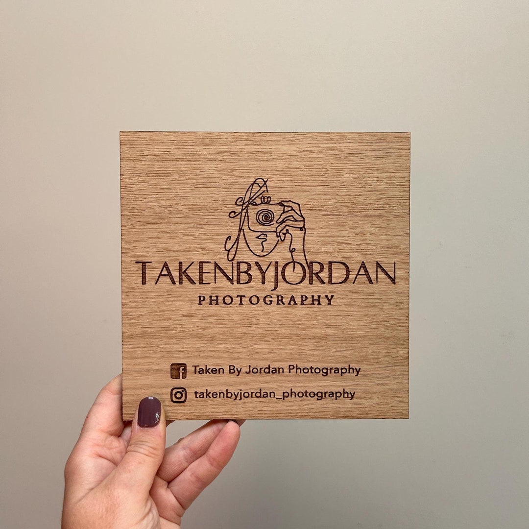 Wooden Logo Sign, Square Logo Sign, Wooden Business Sign, Business Logo ...