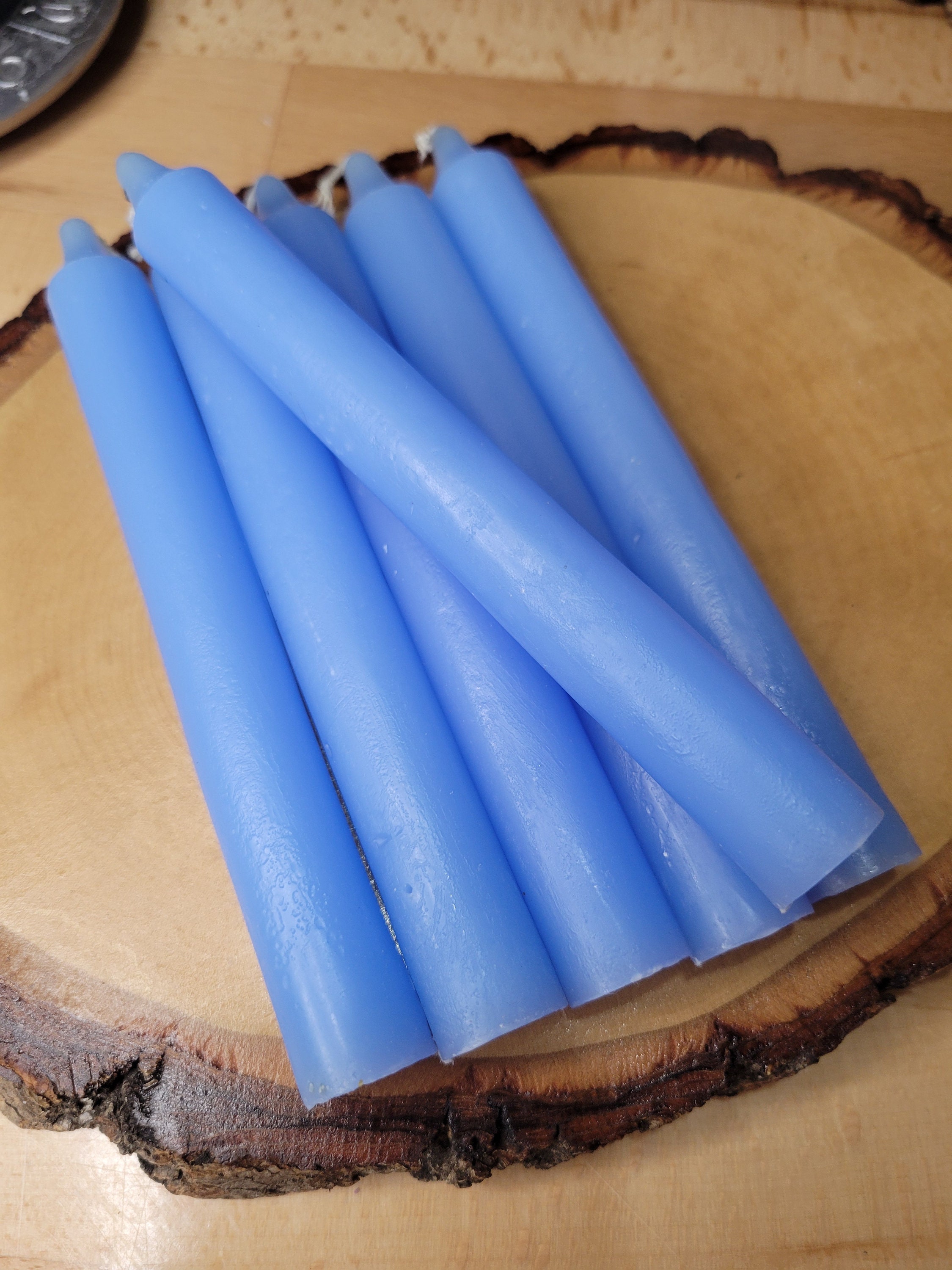Light Blue Taper Candles - 6-inch Elegant Candle Set - Etsy