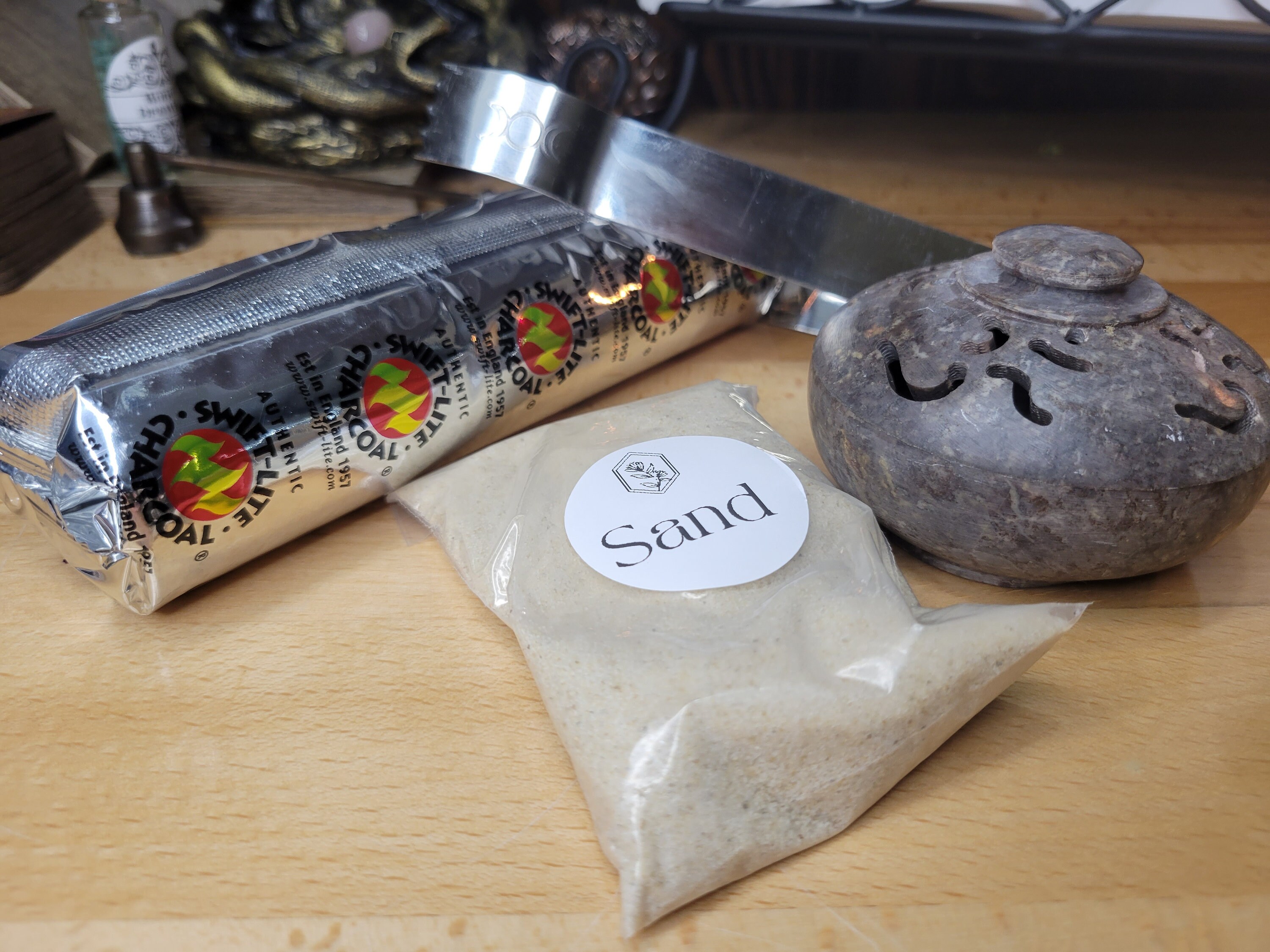 Resin Incense Burner Starter Kit: Soapstone Burner, Resins, Palo Santo ...
