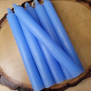 Light Blue Taper Candles - 6-inch Elegant Candle Set - Etsy