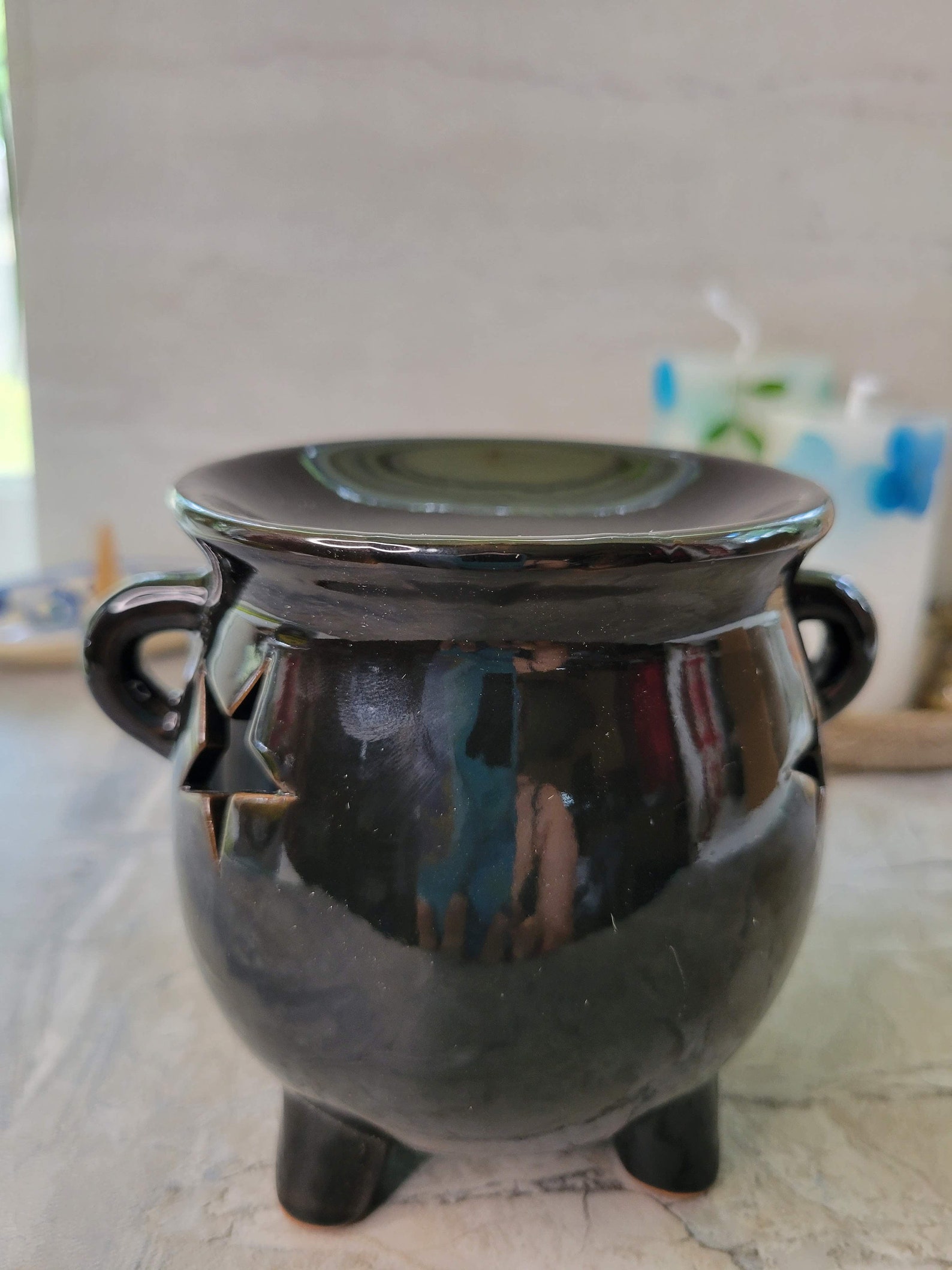 Ceramic Cauldron Oil Burner Wax Warmer Metaphysical Décor - Etsy