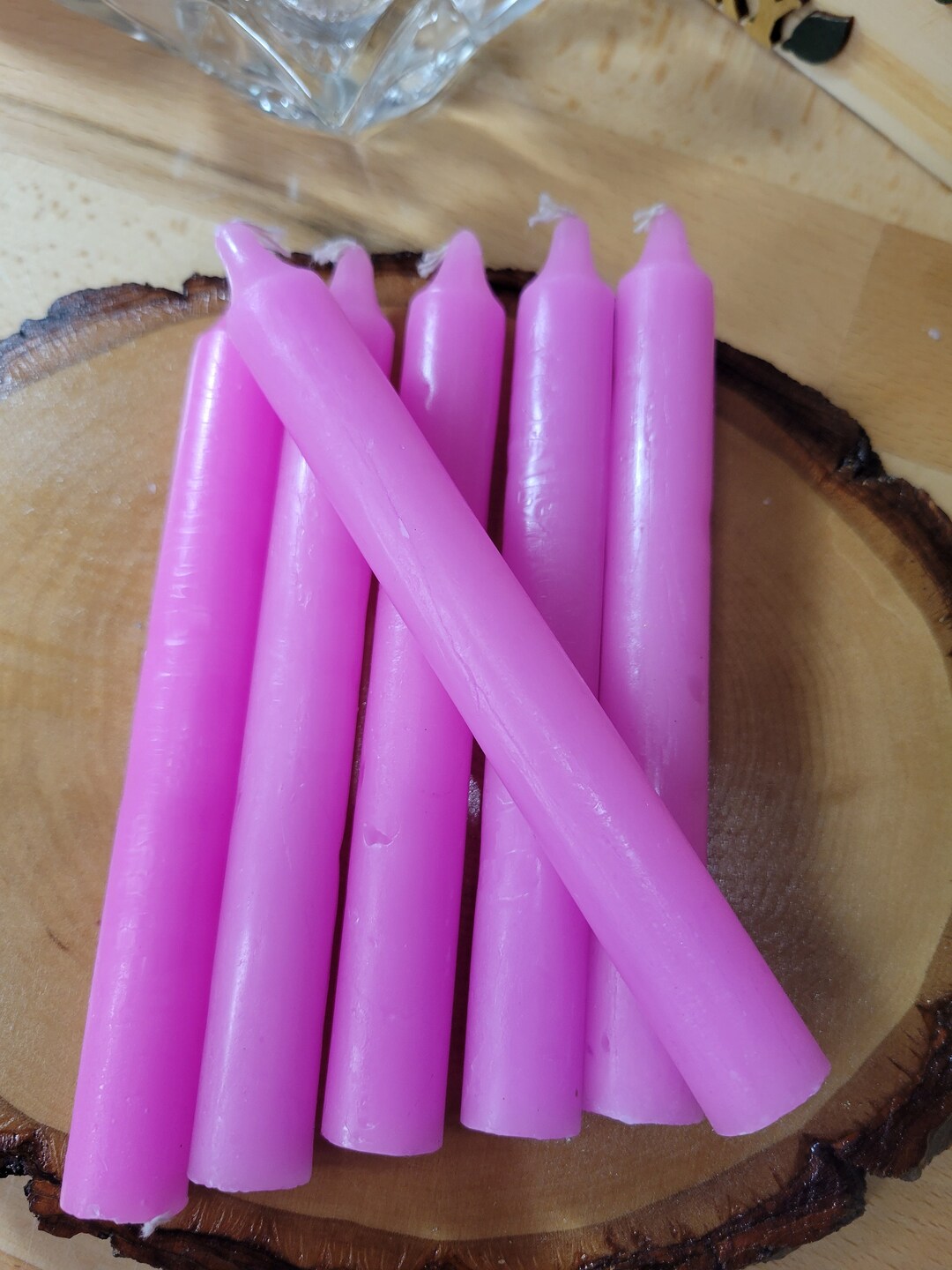 6-inch Spell Candle Six Inch Pink Candles Pack of 6 Candles Tall ...