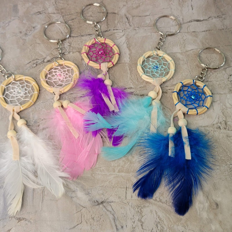Dream Catcher Keychains - Etsy
