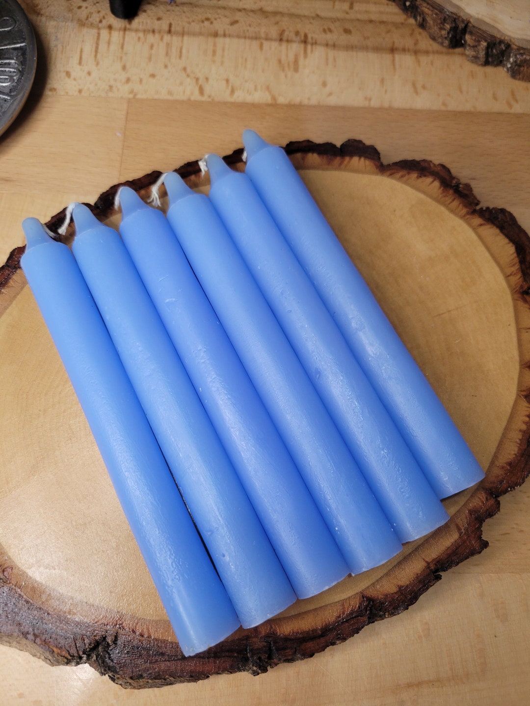 Light Blue Taper Candles - 6-inch Elegant Candle Set - Etsy