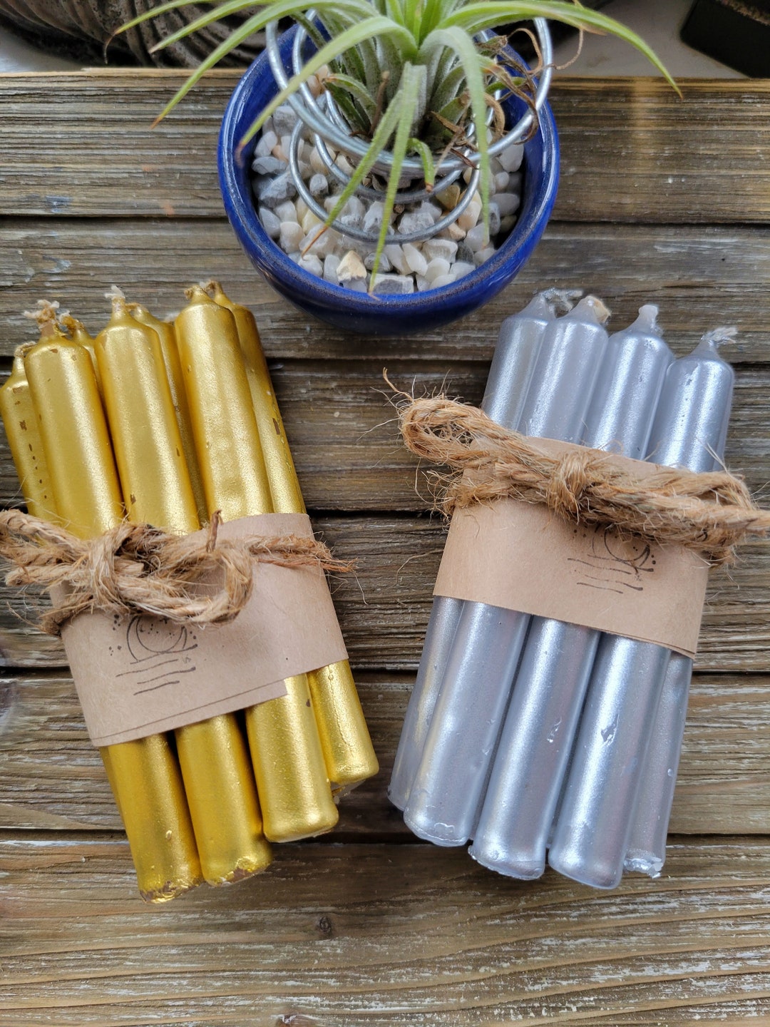 Gold, Silver & Copper Chime Candles: Spell Ritual Candles, Pack of 10 ...