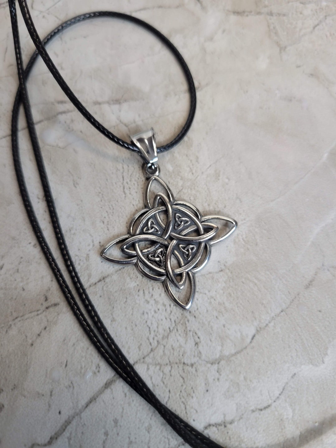 Witches Knot Necklace, Protection Charm Necklace, Witches Necklace ...