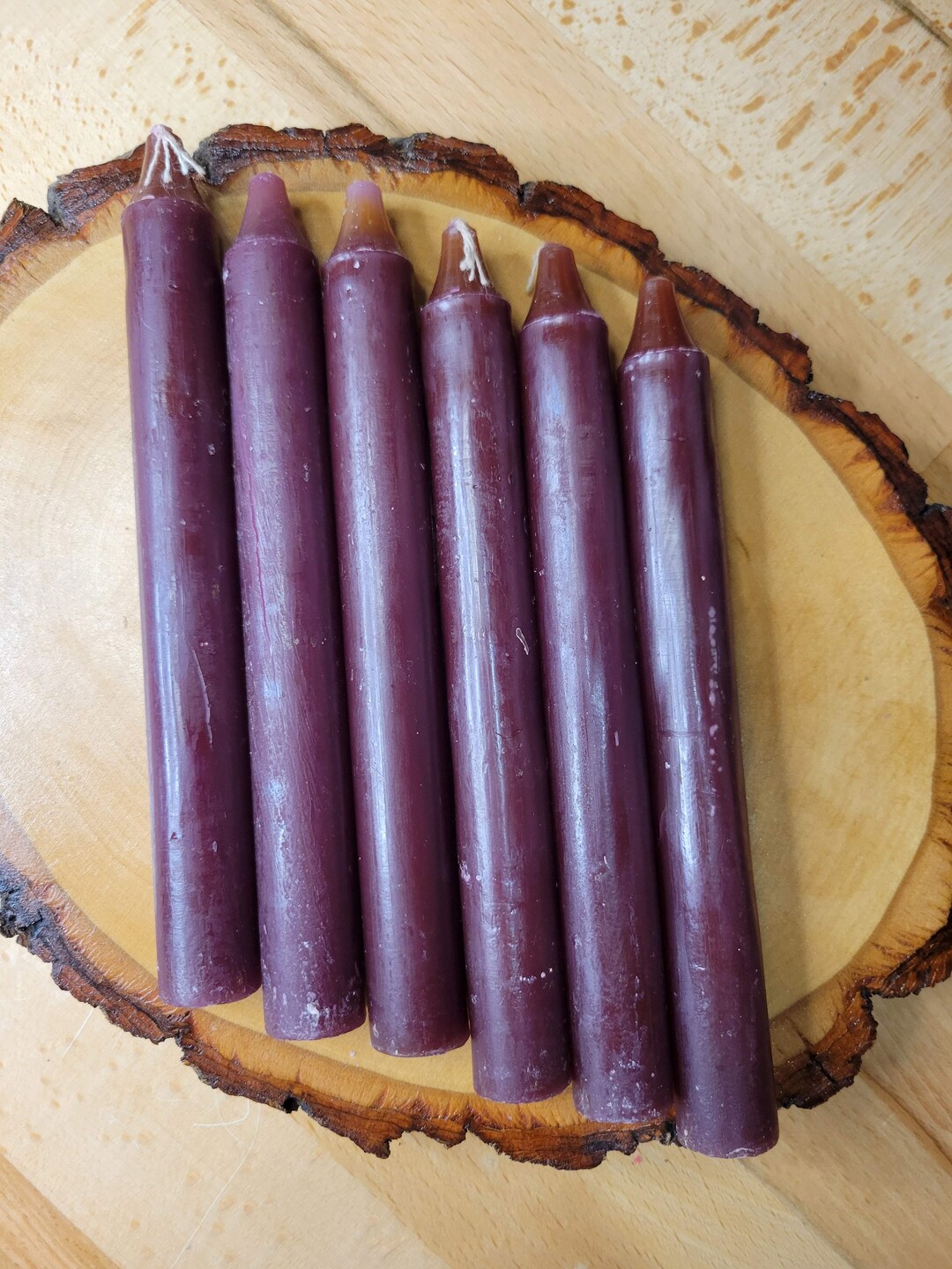 Handmade 6-inch Brown Taper Candles: Spell Candles, Pack of 6 - Etsy