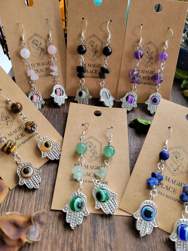 Evil Eye Protection Earrings Evil Eye Crystal Earrings - Etsy