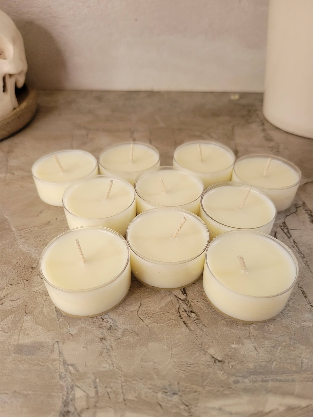 Scented Soy Wax Tea Lights - 10 Pack - Etsy