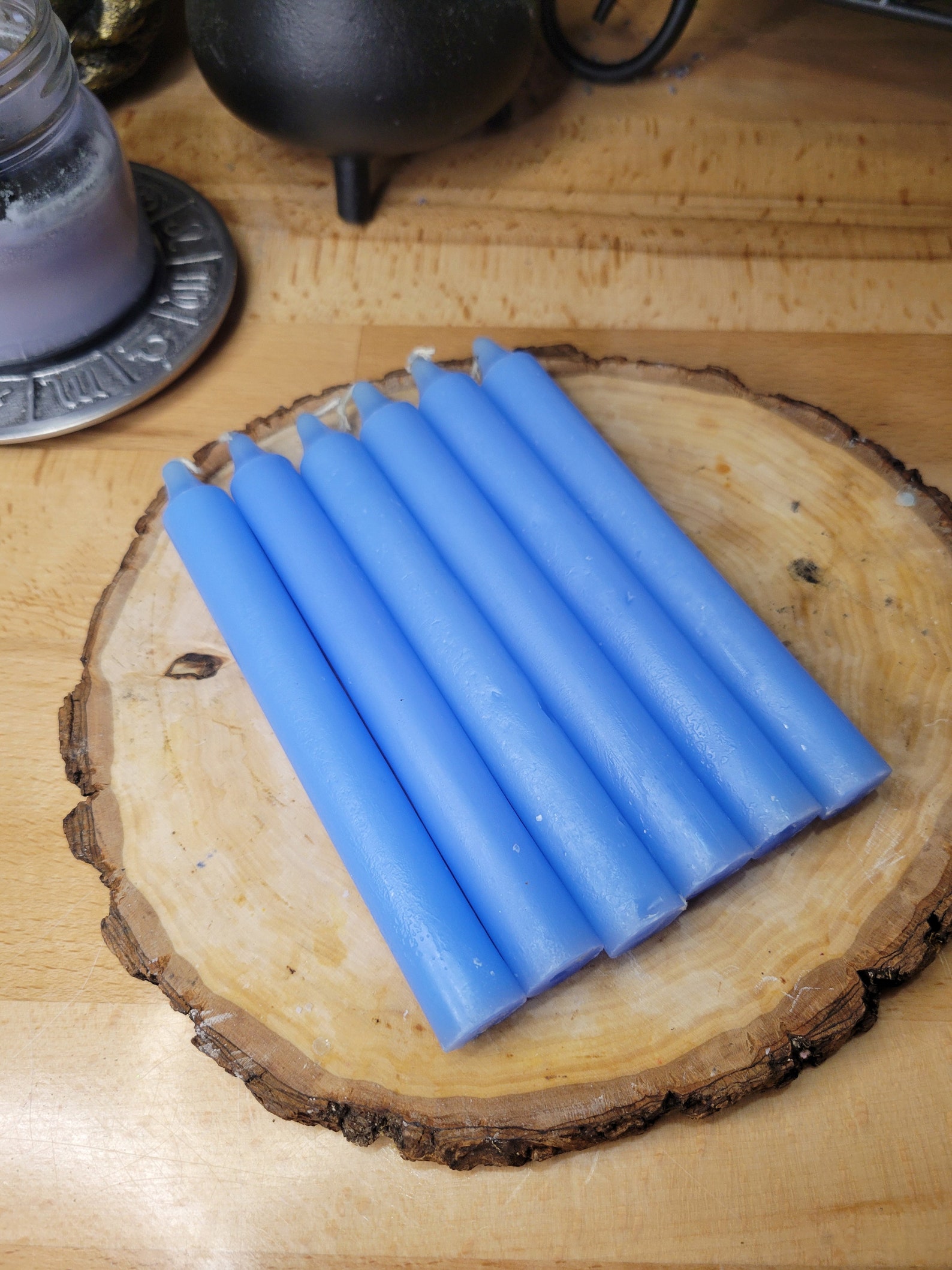 Light Blue Taper Candles - 6-inch Elegant Candle Set - Etsy