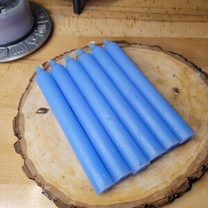 Light Blue Taper Candles - 6-inch Elegant Candle Set - Etsy
