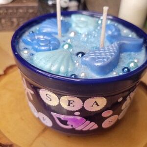 Sea Themed Candle, Big Mug Handmade Ceramic Candles Soy Candles, Sea ...