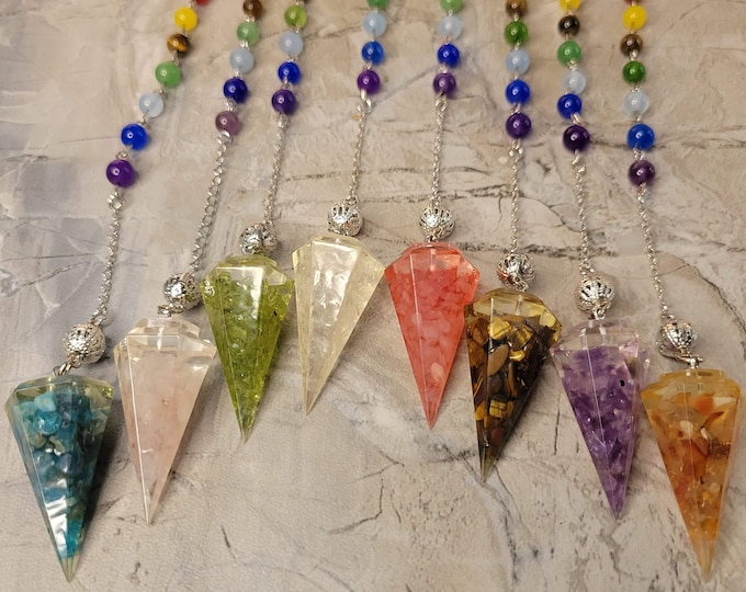 Mini Scrying Pendulum // Divination and Dowsing Plumb Necklace ...