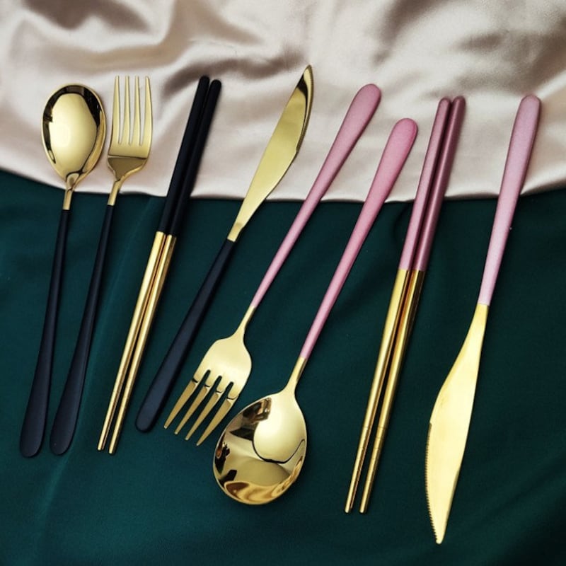 Korean Silverware Sets - Etsy