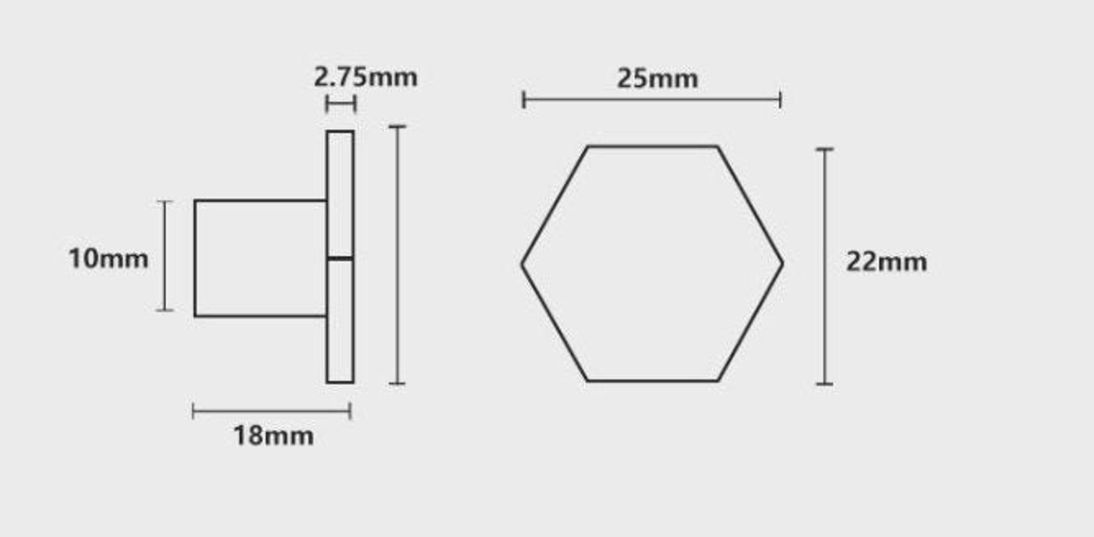Hexagon Brass Hand Pull/ Entry Way Furniture Woodwork Cabinet Door Knob ...