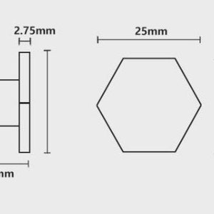 Hexagon Brass Hand Pull/ Entry Way Furniture Woodwork Cabinet Door Knob ...