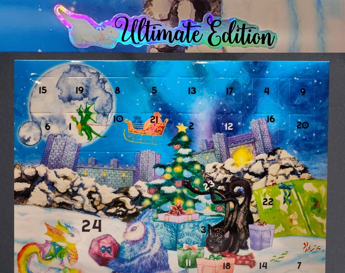 ULTIMATE 2023 Dice Advent Calendar 4 Dice Sets, 2 Stickers and a Metal ... ULTIMATE 2023 Dice Advent Calendar 4 Dice Sets, 2 Stickers and a Metal ...