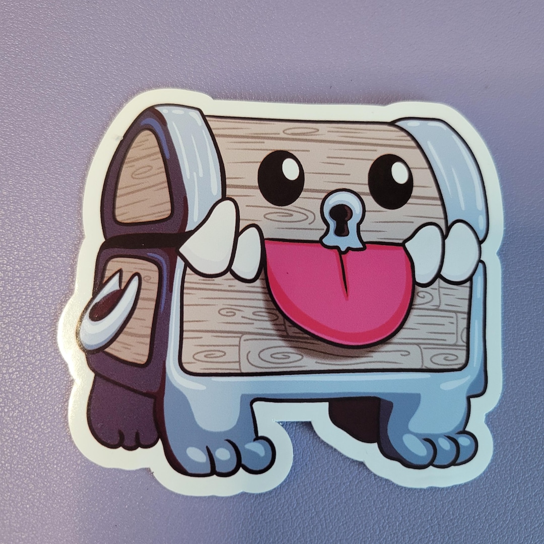 Cute Mimic - 3" Glossy Art Sticker Inspired by Dungeons and Dragons (d ...