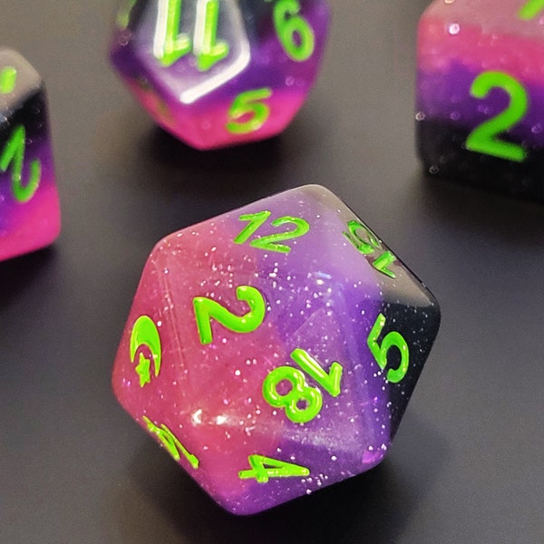 Neon Dice - Etsy