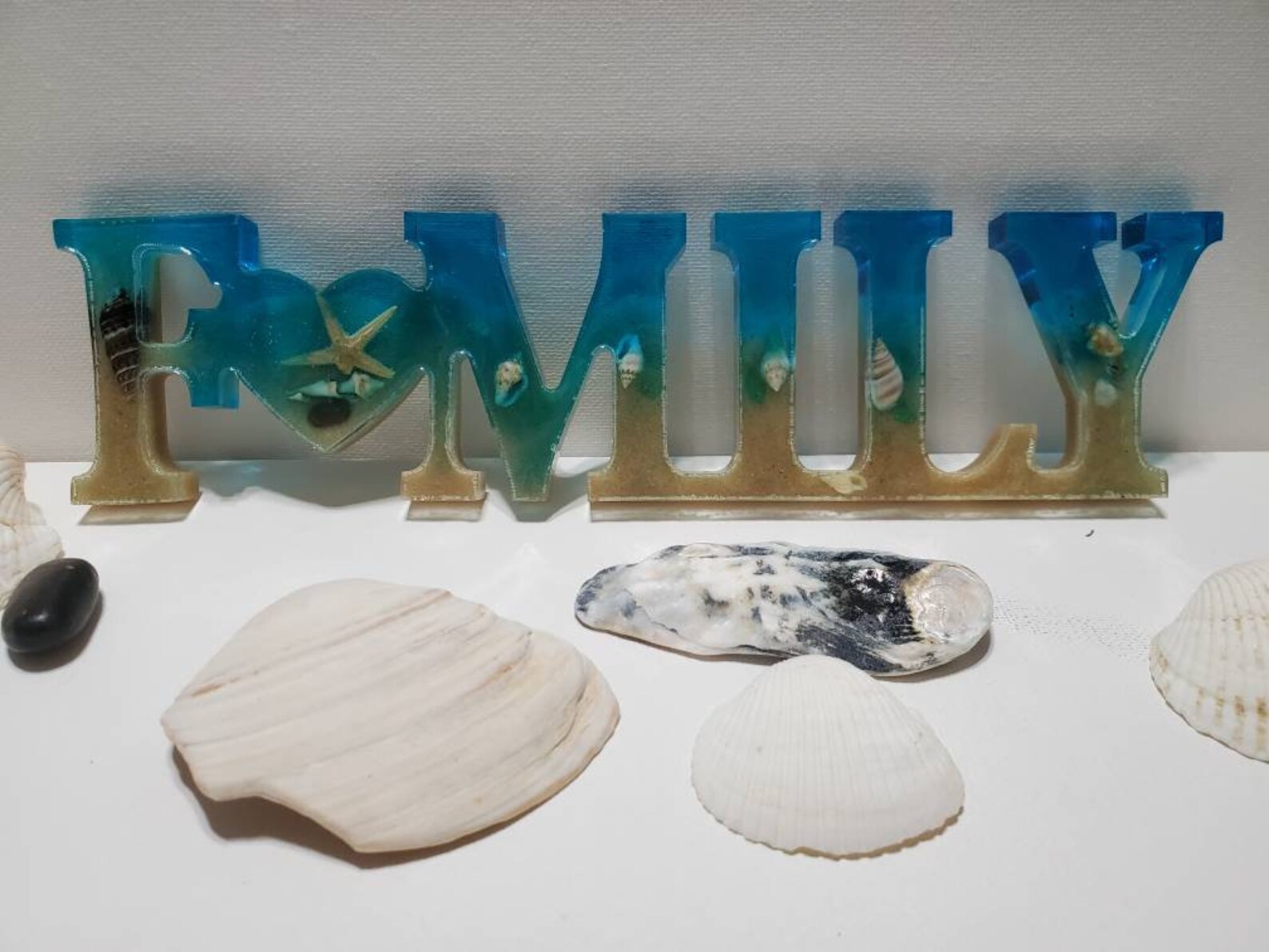 Ocean View FAMILY SIGN Home Decor. Beach Decor.ocean Themed Decorations ...