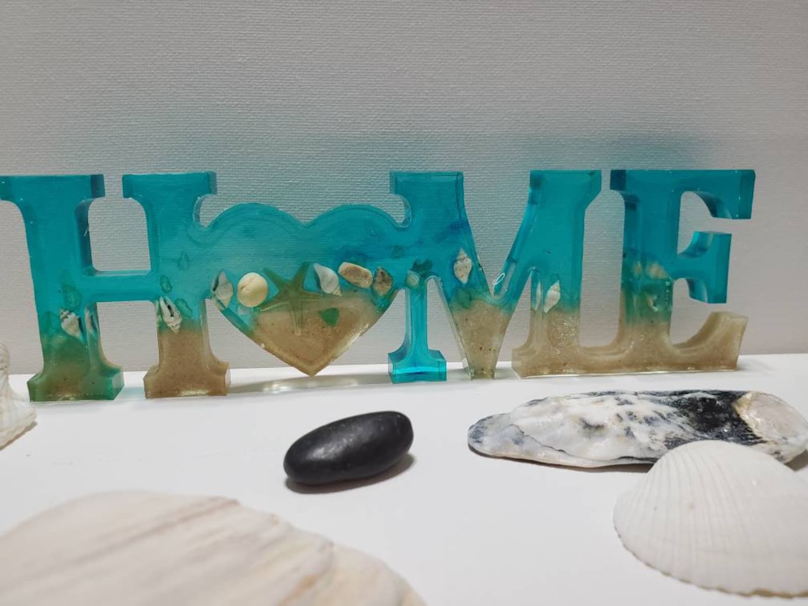 Ocean View Home Sign Home Decor Ocean Theme Resin Art Handmade - Etsy