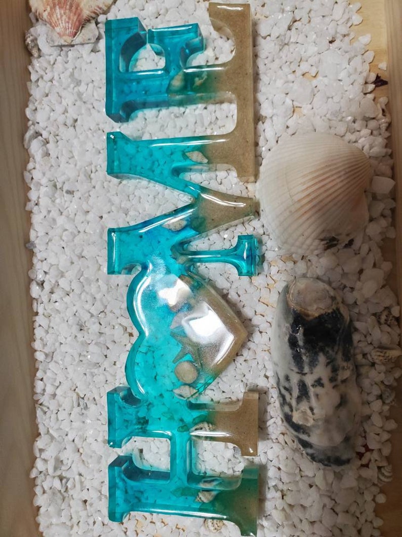 Ocean View Home Sign Home Decor Ocean Theme Resin Art Handmade - Etsy