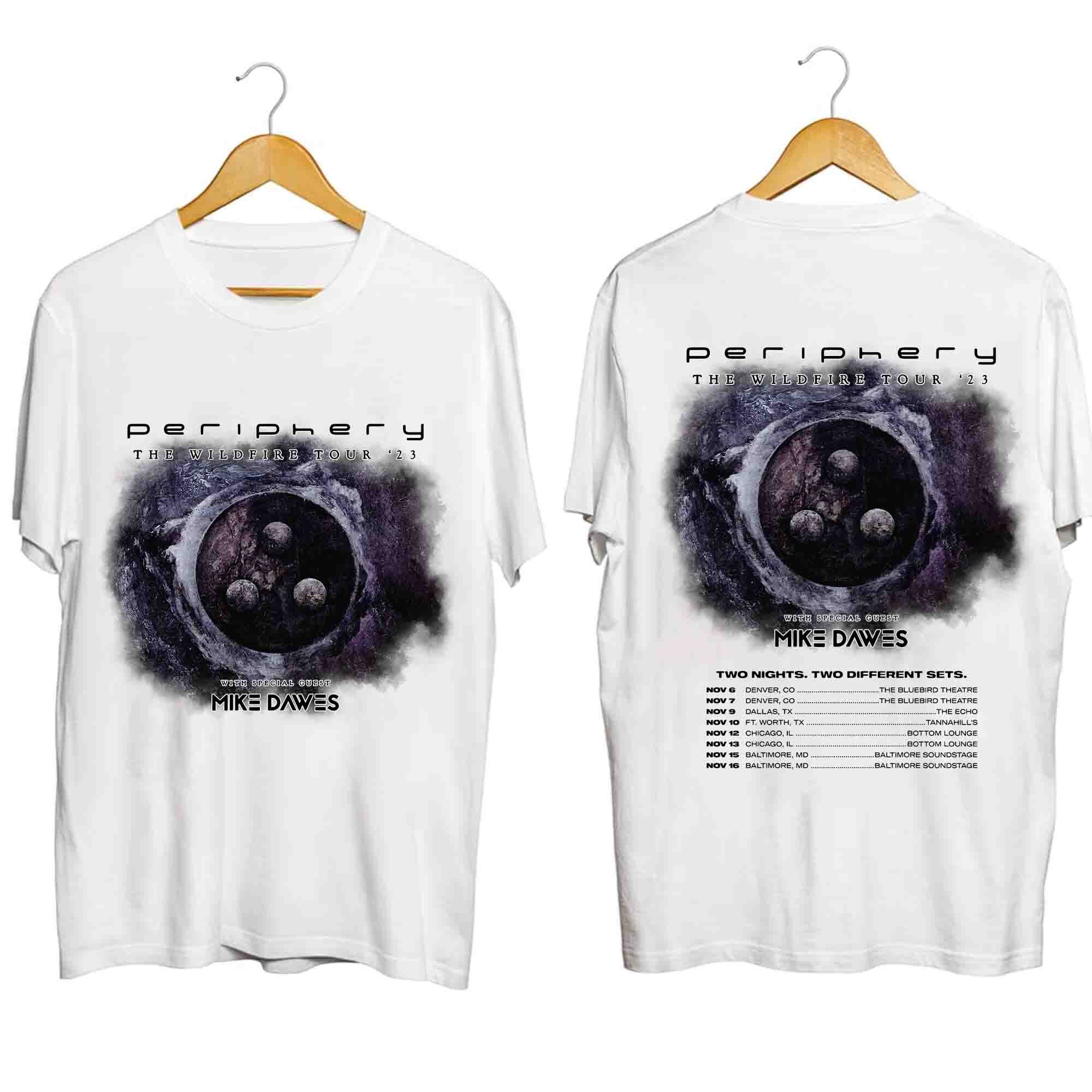 Periphery The Wildfire Tour 2023 Shirt, Periphery Band Fan Shirt ...
