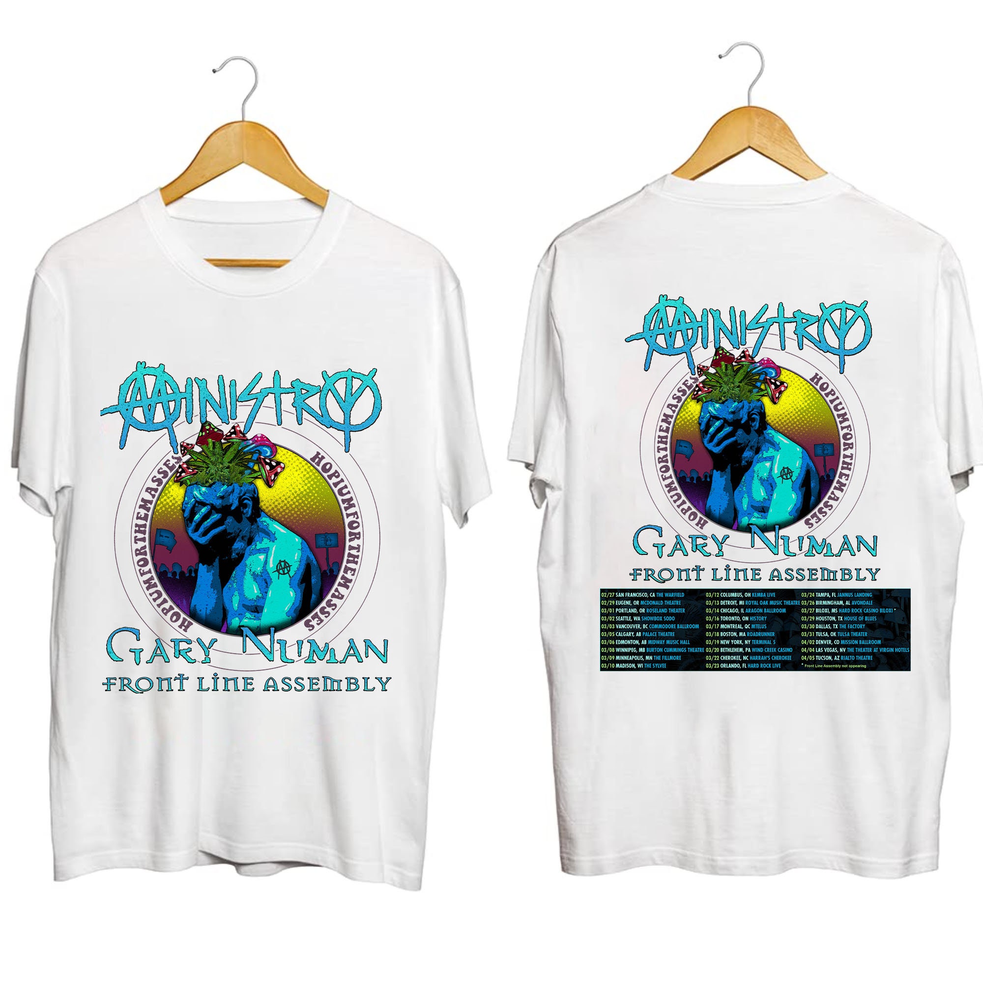 Ministry Spring 2024 Tour With Gary Numan and Front sold by Ed James ...