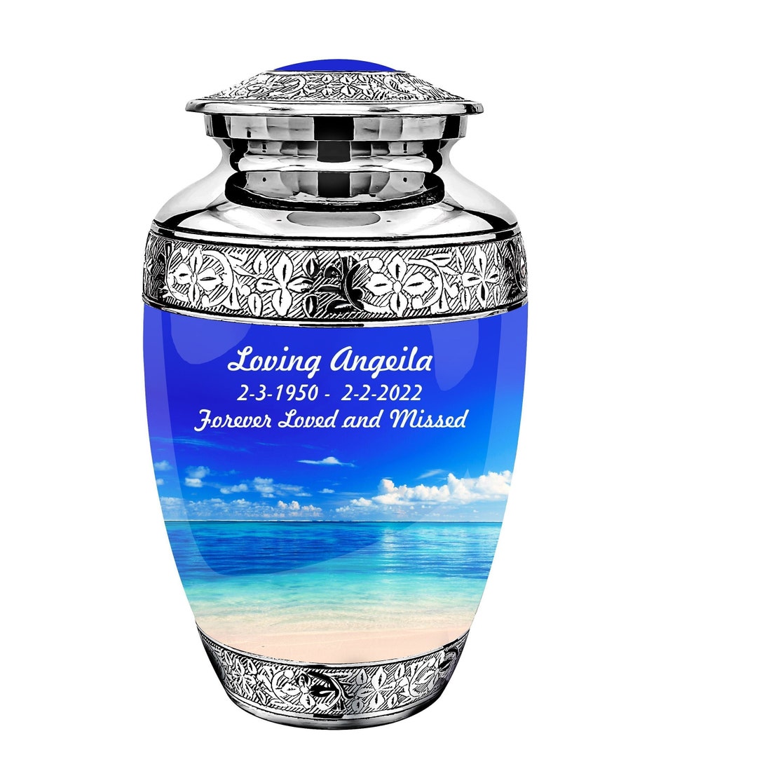 Ocean Beach Adult Cremation Urn – Urns for Human Ashes – Cremation Urns ...