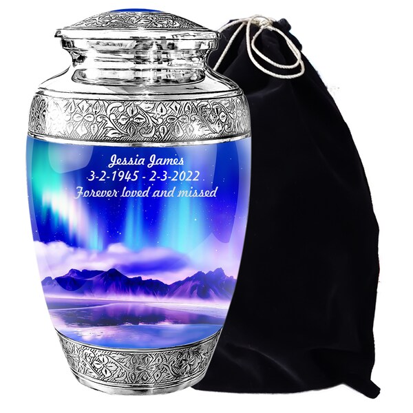 Aurora Borealis Northern Lights Urn - Etsy