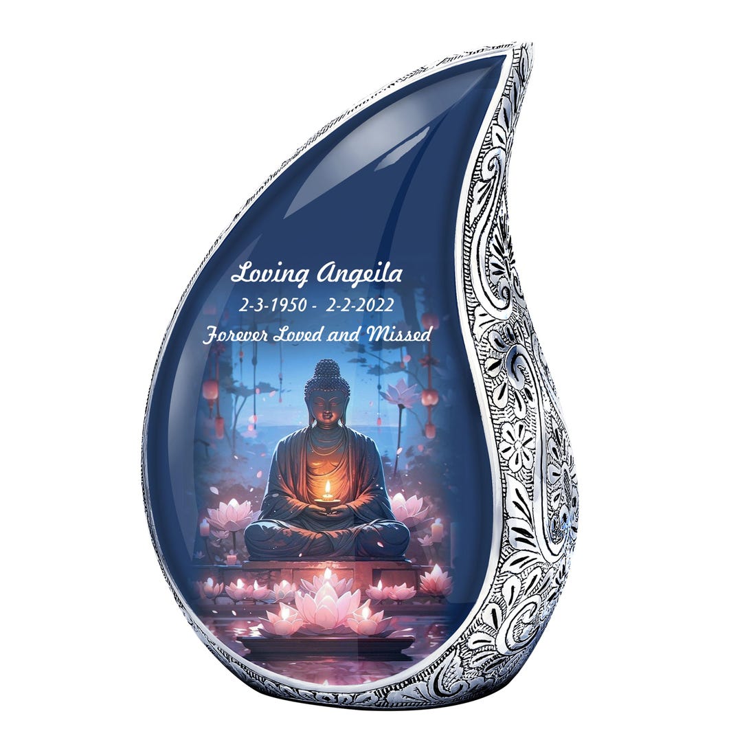 Teardrop Urn, Cremation Urn –buddha Cremation Urn - Urn for Memorial ...