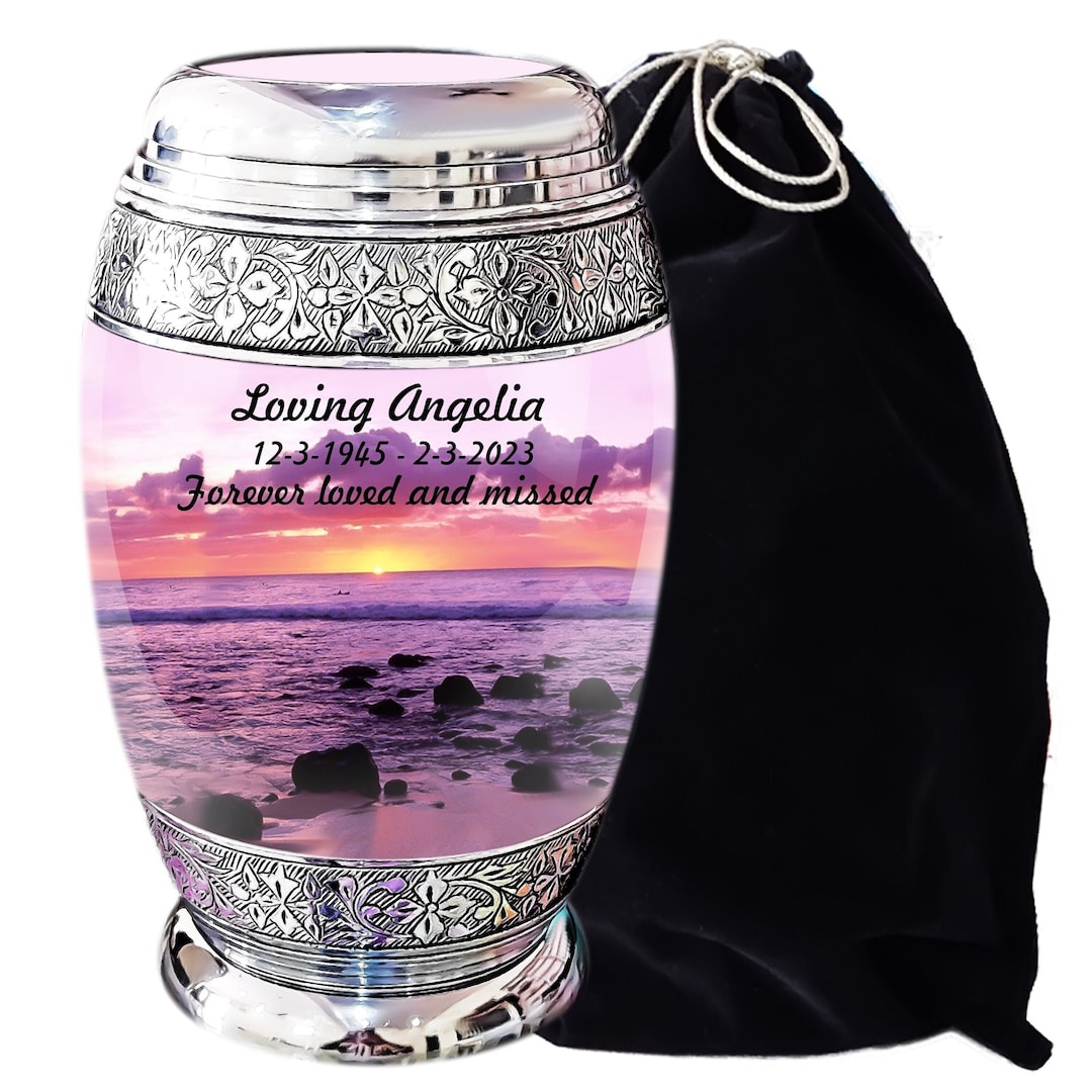 Hawaiian Sunset Adult Cremation Urn – Urns for Human Ashes – Cremation ...