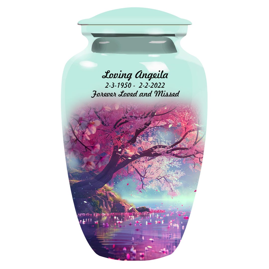 Pretty Cherry Blossom Urn - Urns for Ashes Adult Male & Female ...