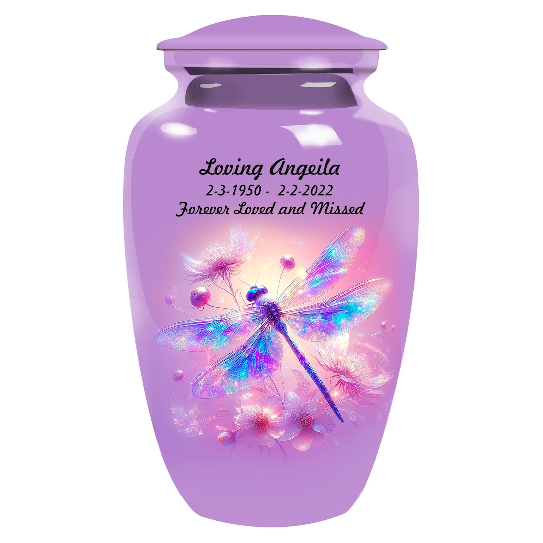 Dragonfly Urn for Human Ashes, Urn, Cremation Urn for Ashes, Large ...