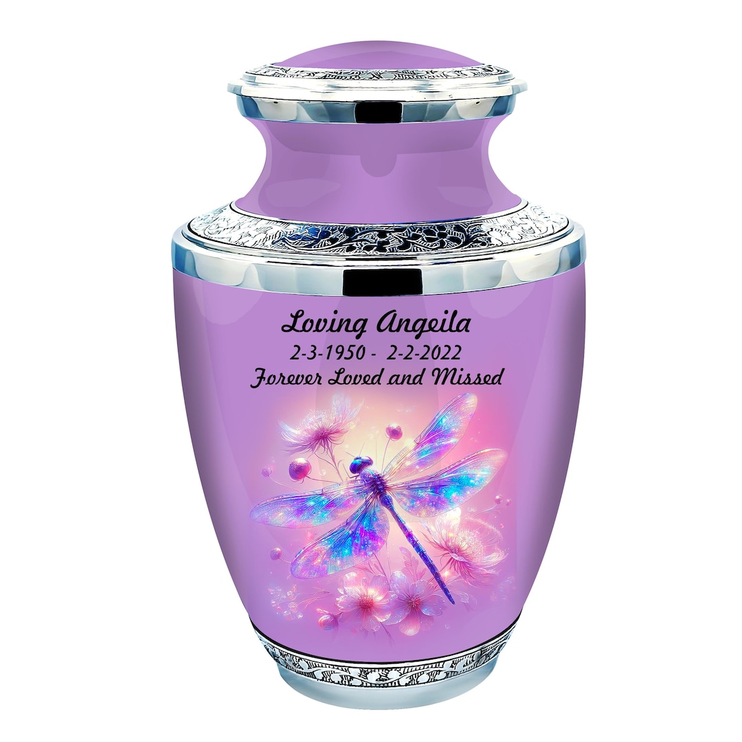 Dragonfly Urn Design Urn for Human Ashes, Cremation Urn for Ashes ...