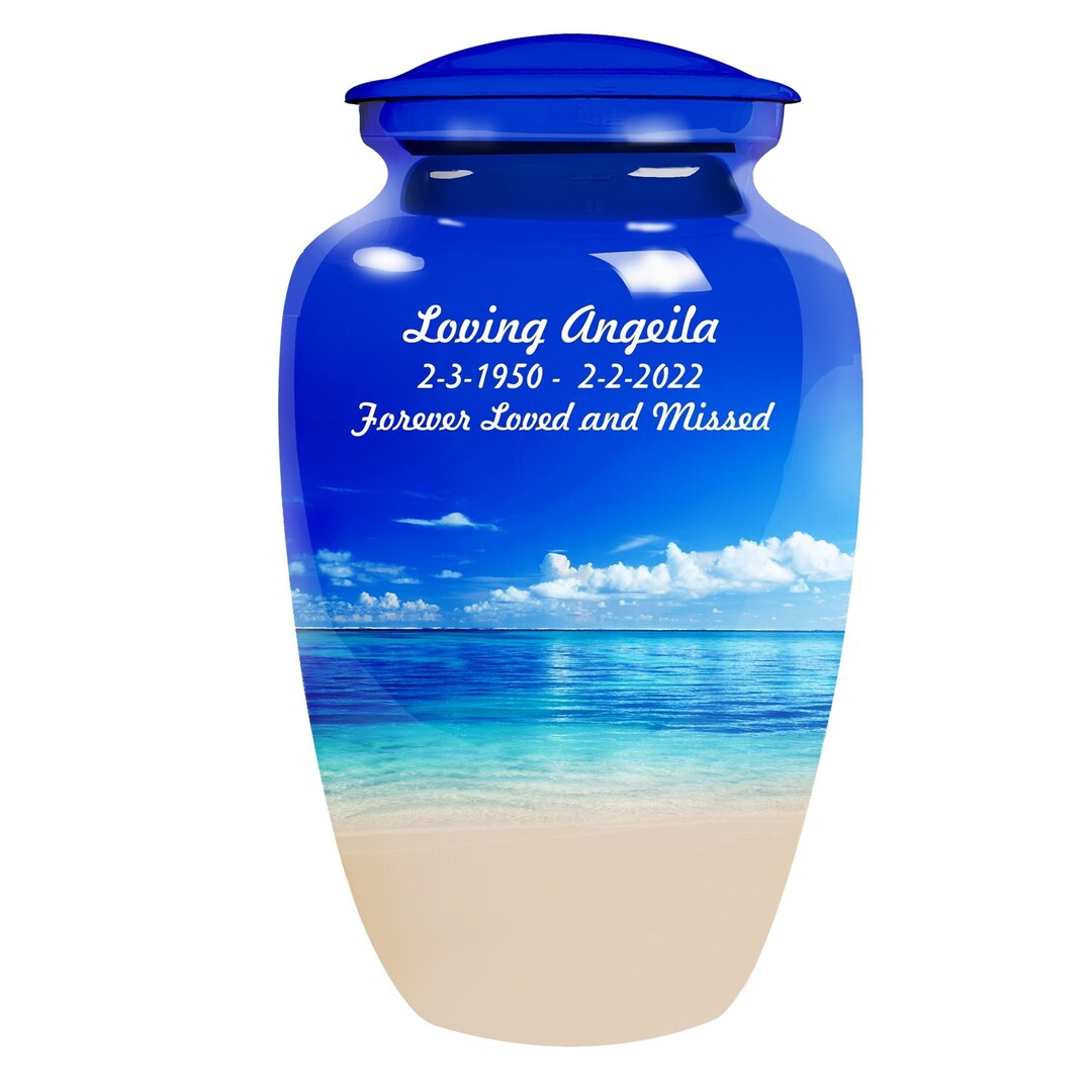 Ocean Beach Adult Cremation Urn – Urns for Human Ashes – Cremation Urns ...