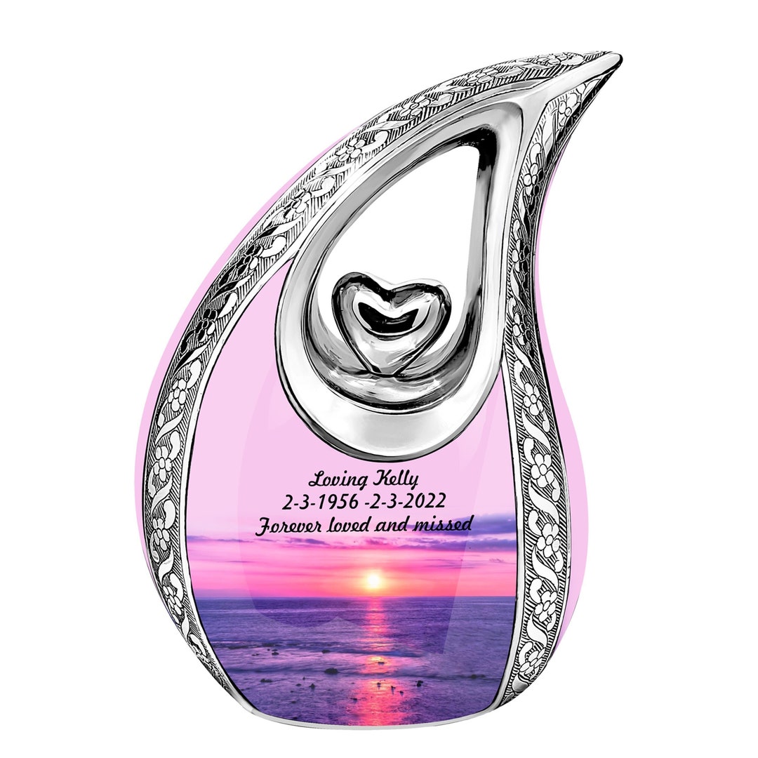 Teardrop Urn, Urn for Human Ashes, Very Beautiful Sunset Urn for Human ...