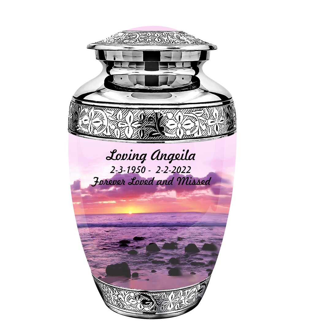 Hawaiian Sunset Adult Cremation Urn – Urns for Human Ashes – Cremation ...