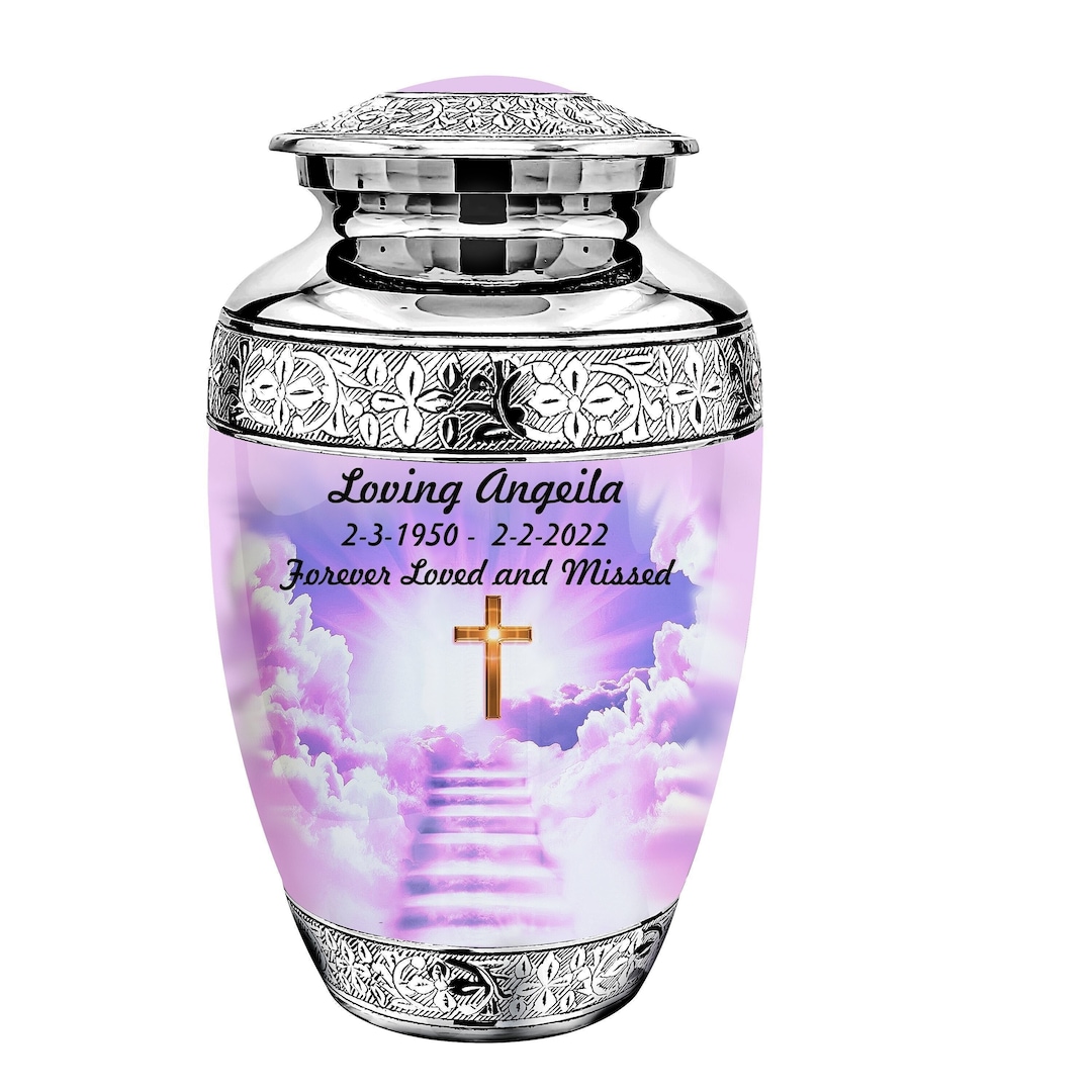 Cross Heaven Adult Cremation Urn – Urns for Human Ashes – Cremation ...
