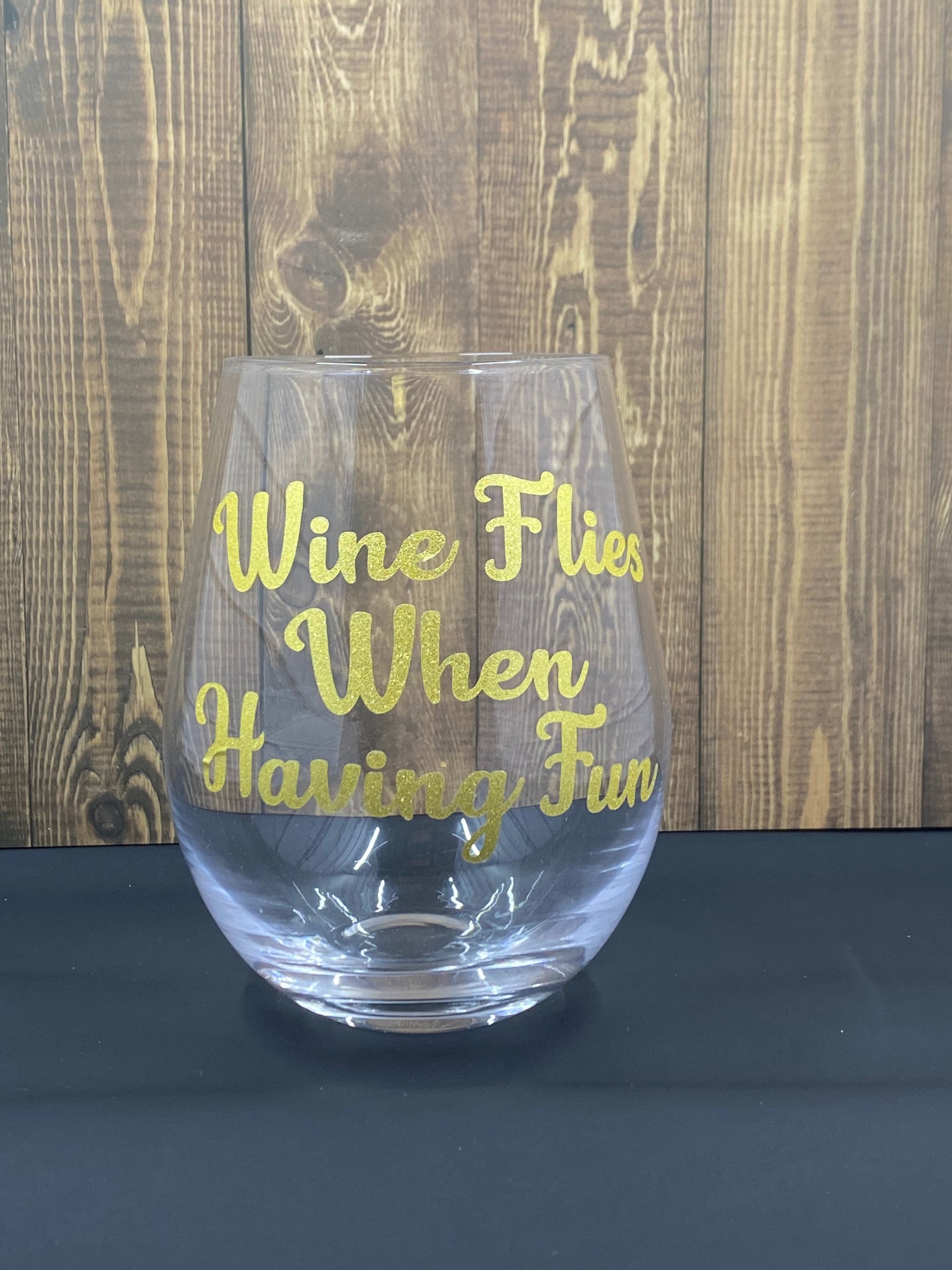Tipsy Wine Glasses Etsy