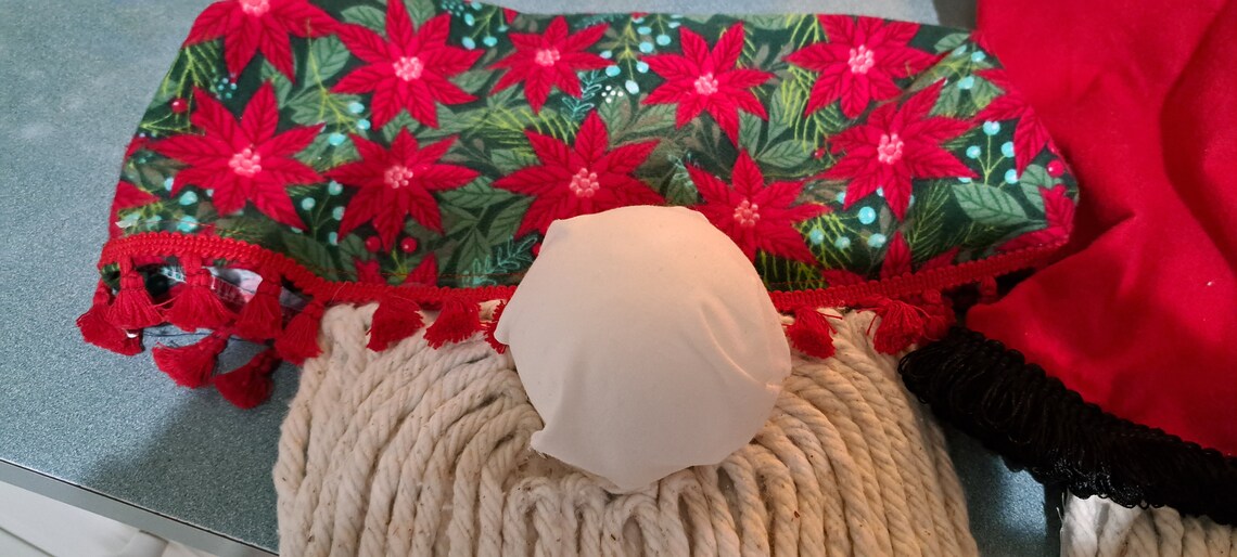 Tree Topper, Tomato Cage Topper, Gnome Head, Christmas Decoration ...