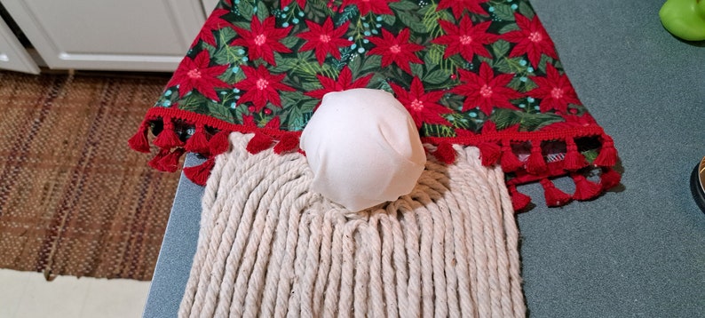 Tree Topper, Tomato Cage Topper, Gnome Head, Christmas Decoration ...