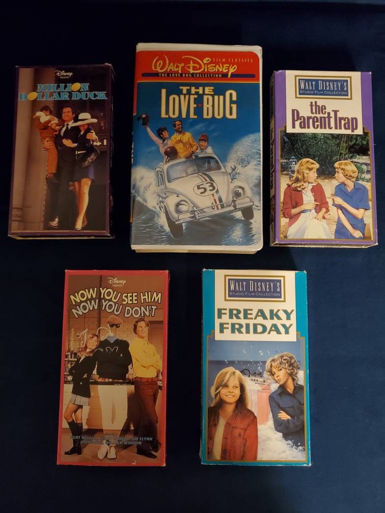 Walt Disney Classics VHS Lot of 5 - Love Bug, Freaky Friday, Parent ...